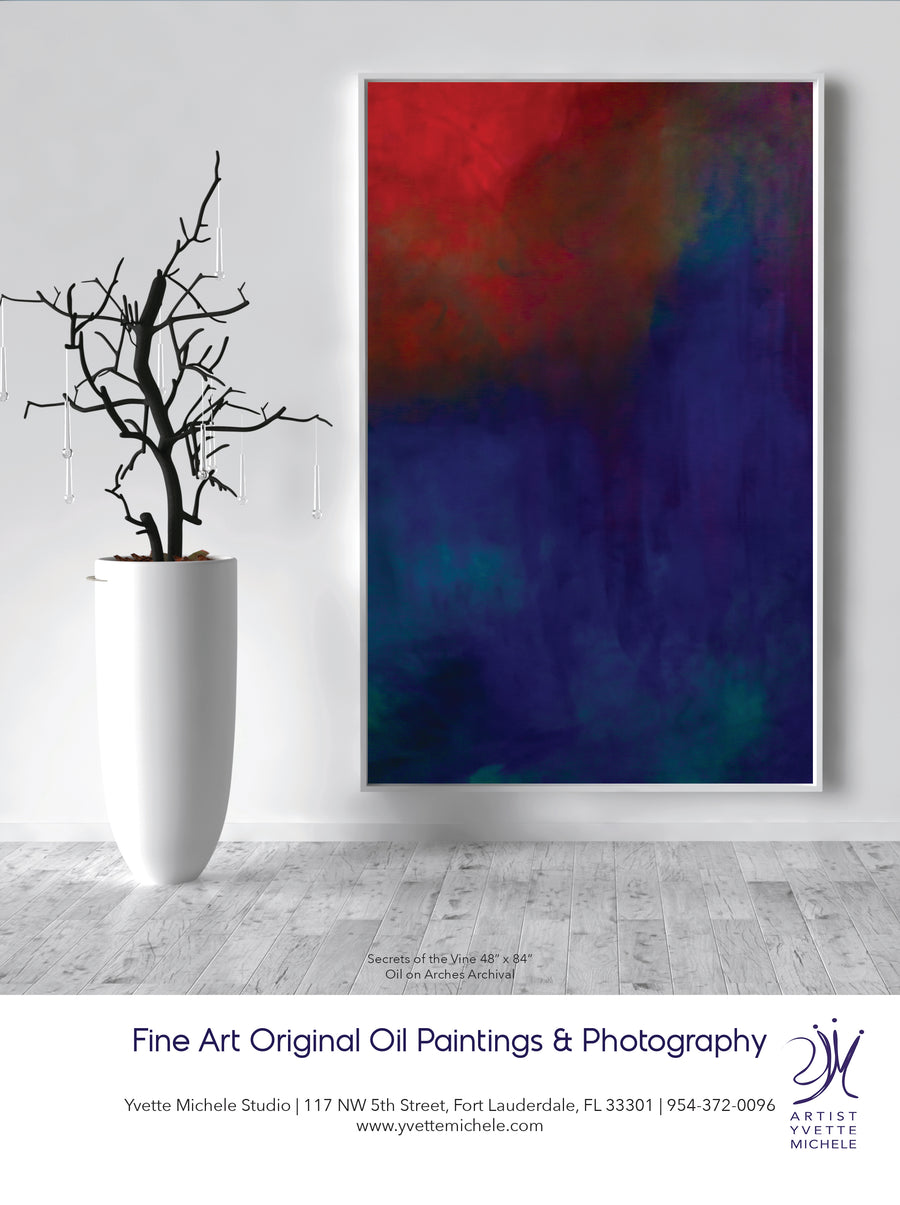 Secrets of the Vine - Original Art Abstract Oil Painting Extra Large ...