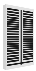 Adinkra African Symbol - AYA - Fern - Black & White large canvas wall ...